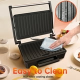 "Large Non-Stick Electric Panini Press Grill with Removable Drip Tray ...