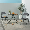 Blorly Folding Chair 4pk Metal Padded Indoor Outdoor Events Wedding ...