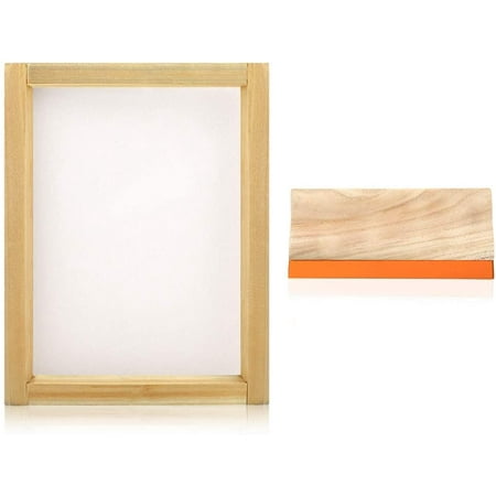 IGUOHAO 10 x 14 Inch Large Wood Silk Screen Printing Frame with 110 ...