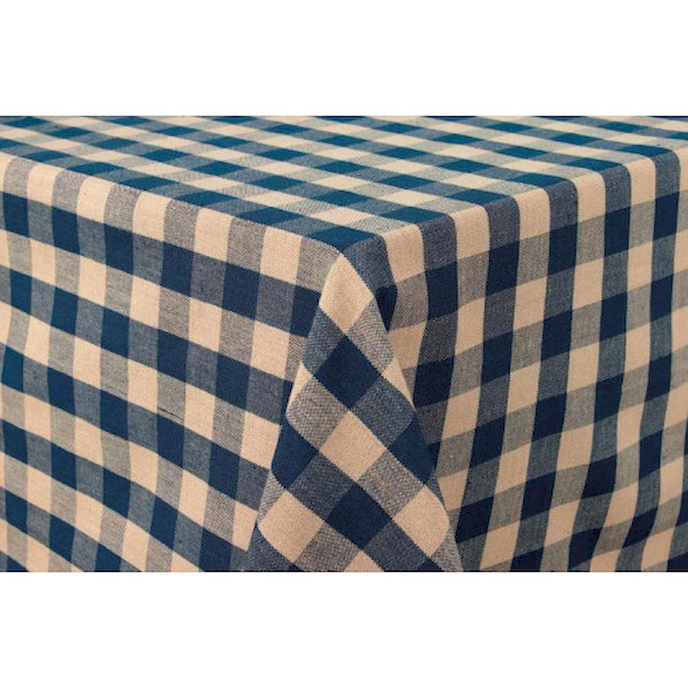 52 "x 52" Navy Check Pattern Table Cloth - Walmart.com