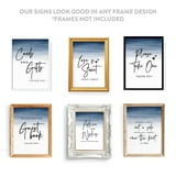 Koyal Wholesale Navy Blue Ombre Watercolor Wedding Signs Bundle Set for ...