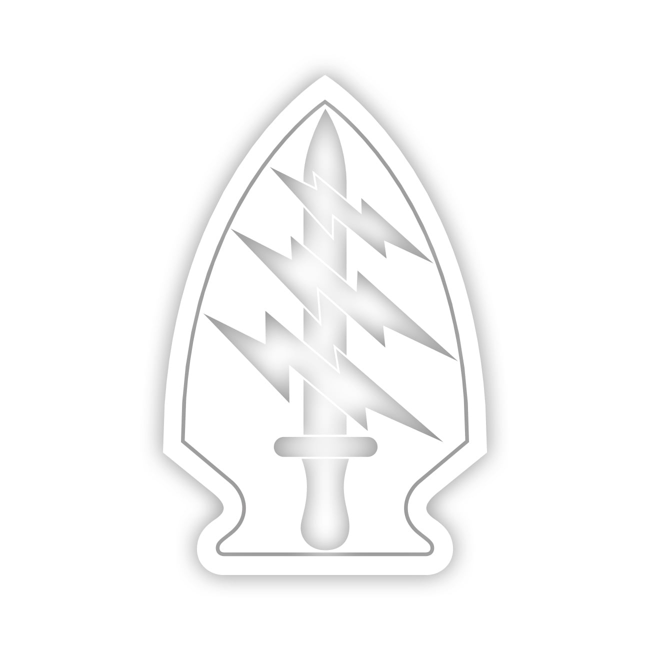 Special Forces Airborne Insignia Sticker Decal Die Cut - Self Adhesive ...