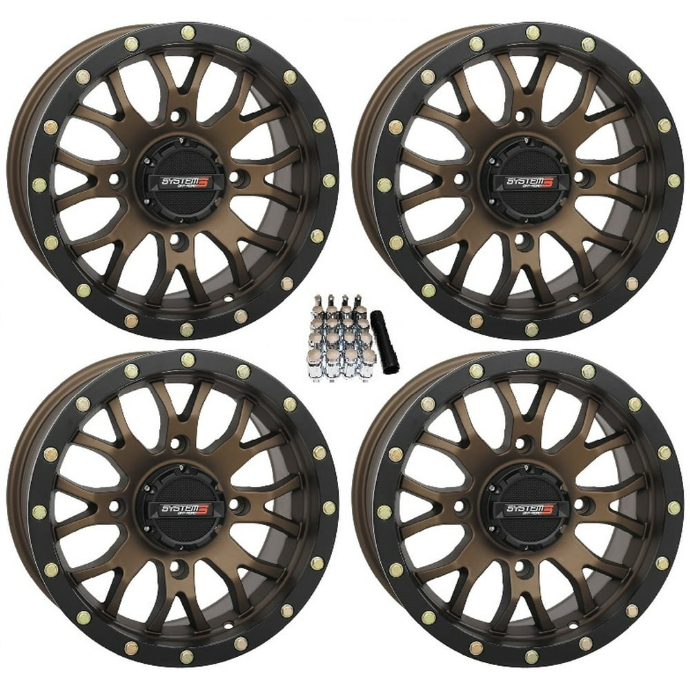 System 3 ST-3 Bronze UTV Wheels 15" Polaris RZR 1000 XP / Ranger XP 900 ...