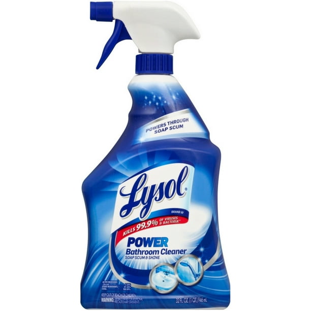 2 Pack Lysol Bathroom Cleaner Spray Island Breeze 32 Oz Walmart