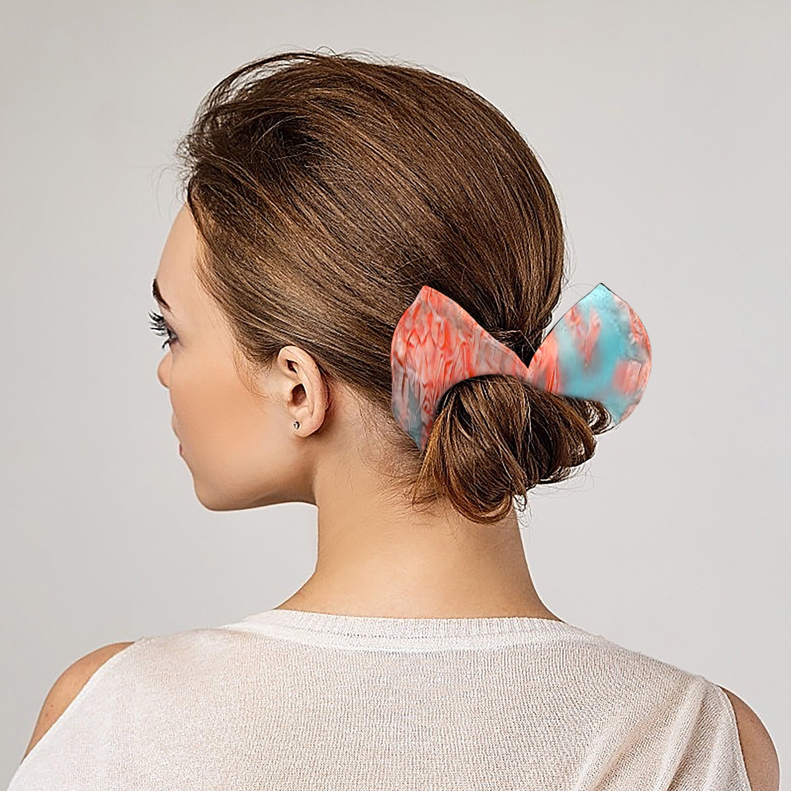 Utoimkio Multicolor Magic Hair Clips, French Twist Hairstyle Donut Bun ...