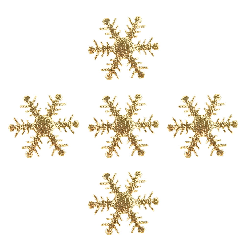 Gold And Silver Snowflakes