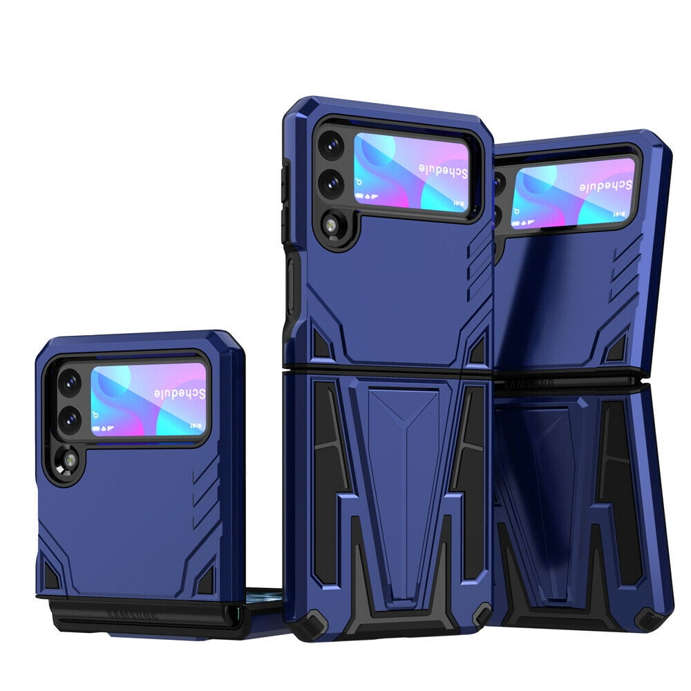 Kaleidio Case For Samsung Galaxy Z Flip3 5G [Alien Hybrid] Rugged Shockproof [Kickstand ...