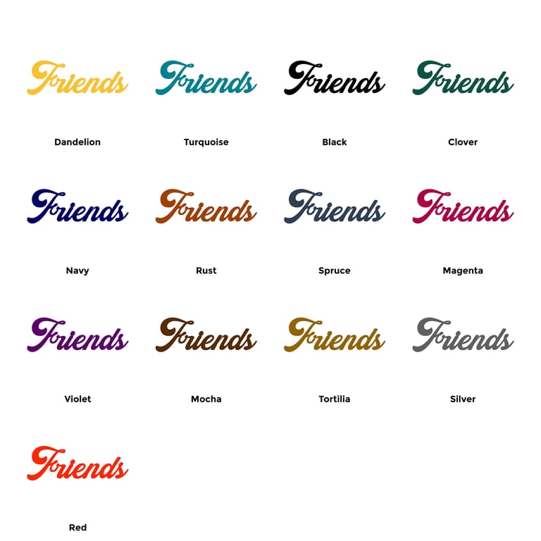 Friends Word Colorful