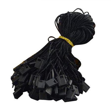 SHTKUYING 990Pcs Clothing Hang Tag String Nylon Black String With Push ...