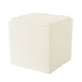 Mainstays Large Cube Storage Ottoman, Cream - Walmart.com