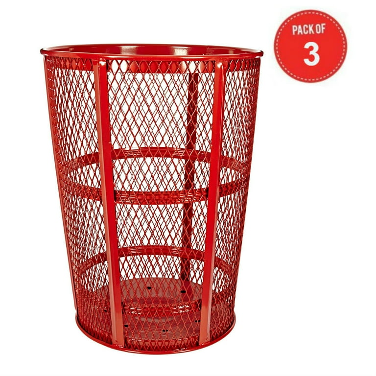 Metal Outdoor Waste Receptacle