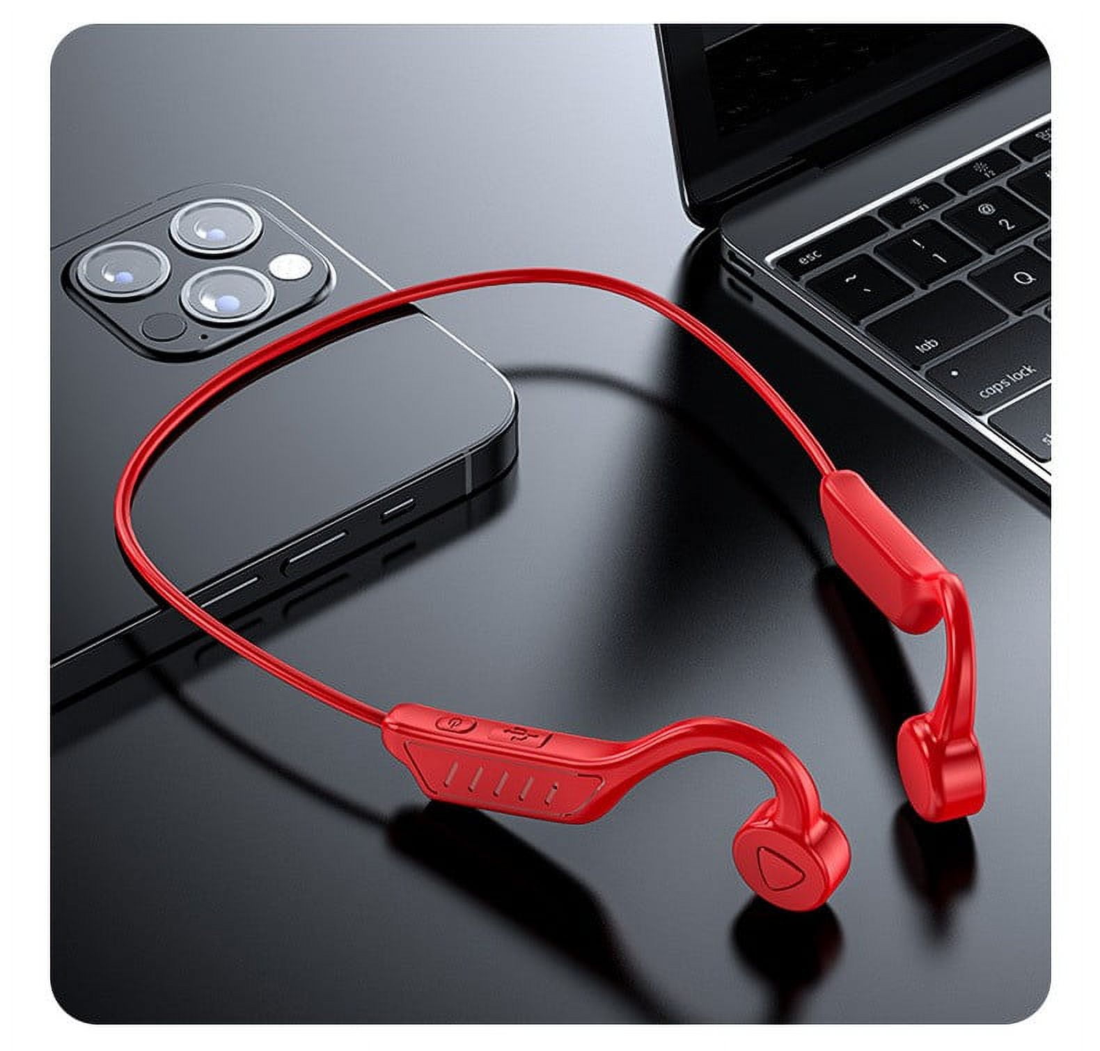 BL15 Conduction Headphones Bluetooth, 5.0 Wireless Open Ear Earphones ...