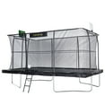 JumpKing 10'x15' Rectangle Trampoline with 2 Powder Coated Basketball ...
