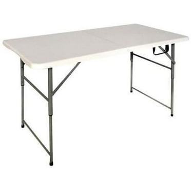 20” x 48” Adjustable Height PVC Top Table, Black - Walmart.com