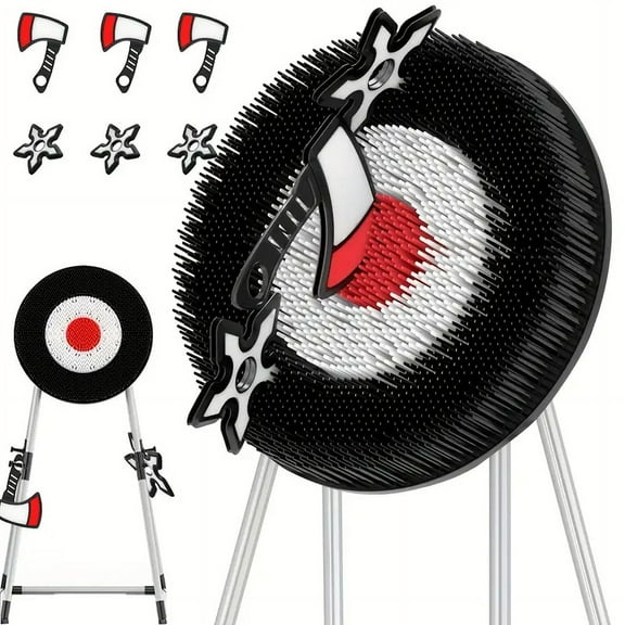 EastPoint Sports Ultimate Axe Throw Set with Foam Axes and Bristle ...