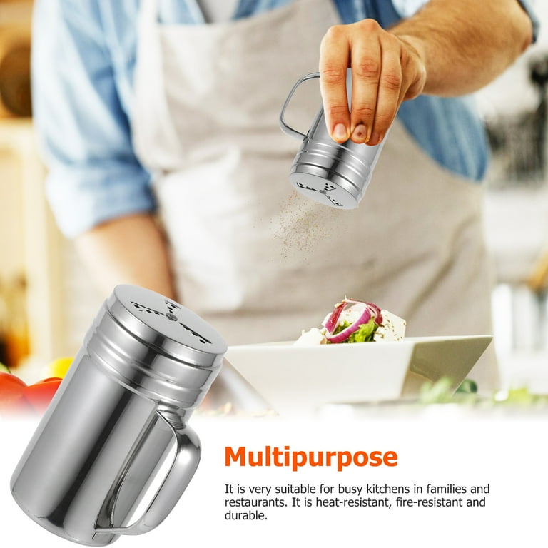 Barbecue Stainless Steel Long Handle Salt Pepper Shaker Stainless