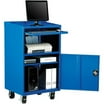 Mobile Security LCD Computer Cabinet Enclosure, Blue, 24-1/2"W x 22-1/2 ...