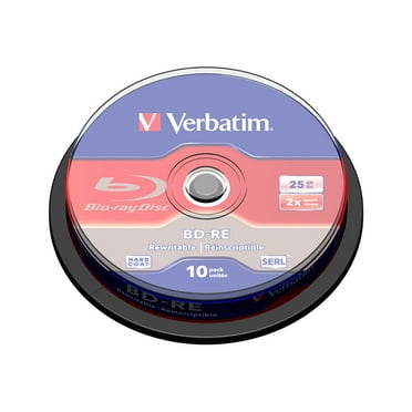 20 Pack Smartbuy 2x 25GB Blue Blu-ray BD-RE Rewritable Branded Logo Blank Bluray Disc - Walmart.com