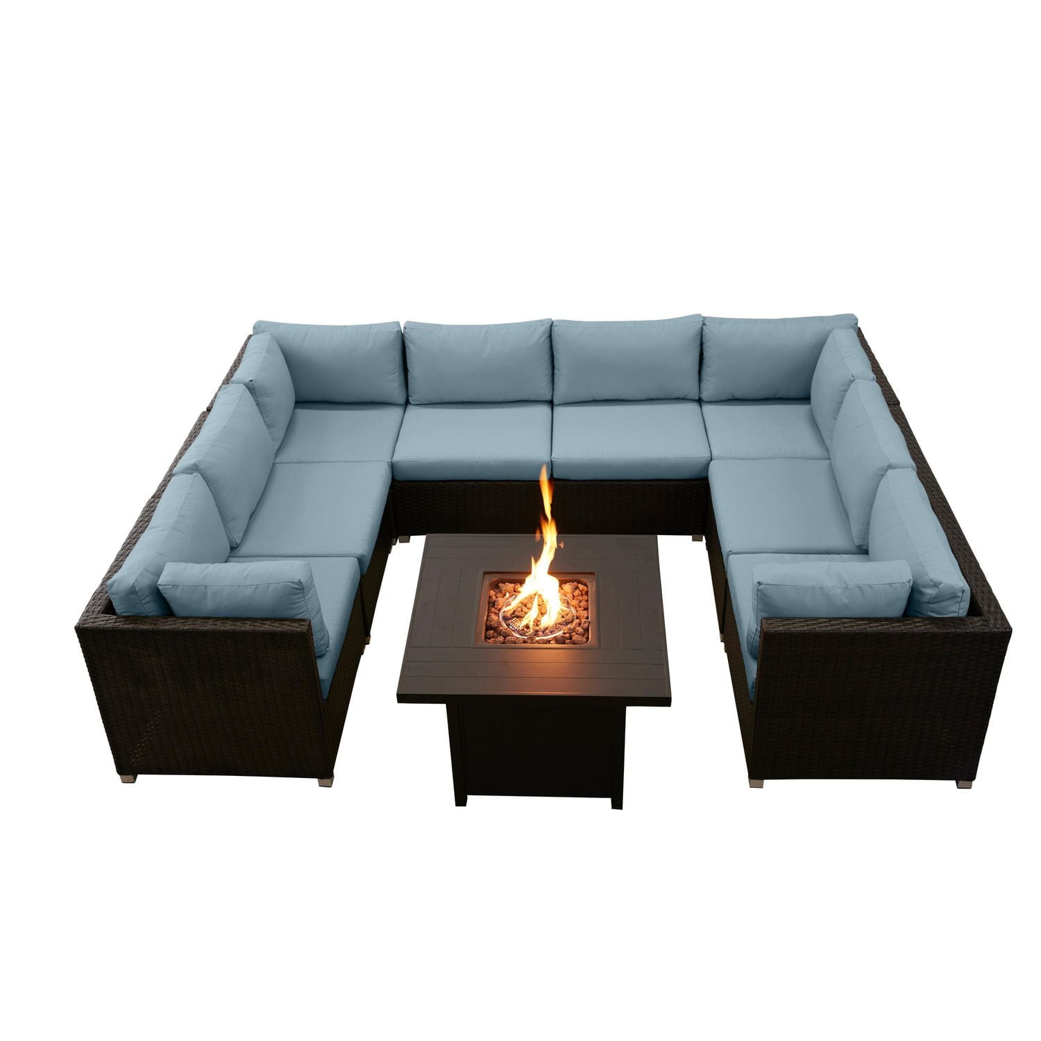 Click here for Think Patio Innesbrook Collection 9-Piece Aluminum... prices