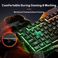 K521 Upgrade Rainbow LED Gaming Keyboard, 104 Keys Wired Mechanical ...