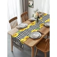 Burlap Table Runner 48 Inches Long, Retro Donkeys Pigs Cows Non-Slip ...