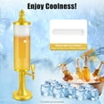 3L Beverage Dispenser with LED Light, Tabletop Drink Tower with Tap ...