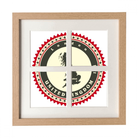 London UK United Kingdom Britain Country Map Frame Wall Tabletop ...