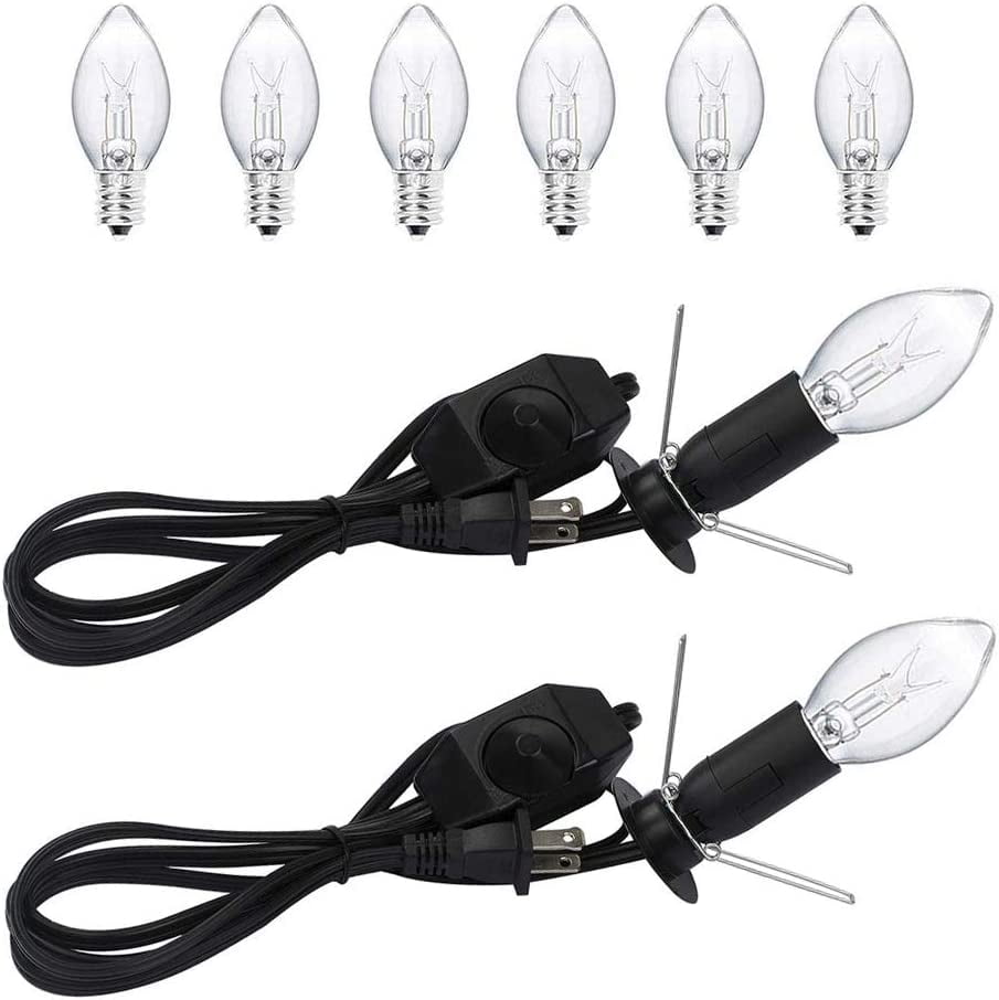 OHLGT 2-Pack Salt Lamp Cord Replacement with Dimmer Switch 5 feet Lamp ... OHLGT 2-Pack Salt Lamp Cord Replacement with Dimmer Switch 5 feet Lamp ...