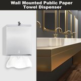 IAJXWI Paper Towel Dispenser, Wall Mounted Commercial Tri Fold/C Fold ...