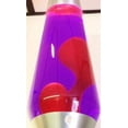Lava Original 27-Inch Silver Base Grande Lamp with Pink Wax in Purple ...