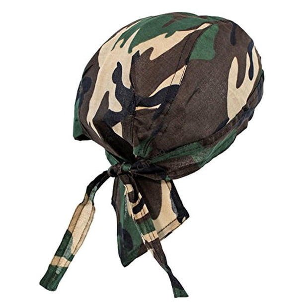 Buy Caps & Hats - Camouflage Doo Rag Skull Cap Camo Bandana Hunting ...