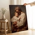 Affixzi St Joseph Holding Jesus Print, Christian Saint Joseph Poster ...