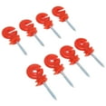 50PCS Fence Insulator Screw In Rainproof Sun Protection Plastic Steel ...