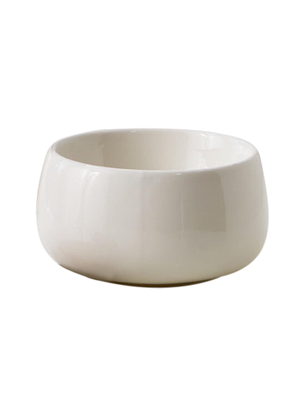 Serene Spaces Living Small Glossy White Ceramic Bowl Vase - Walmart.com