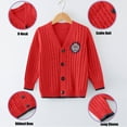 AOMPMSDX Kids Boy Girl School Uniform Cardigan Sweaters V Neck Basic ...