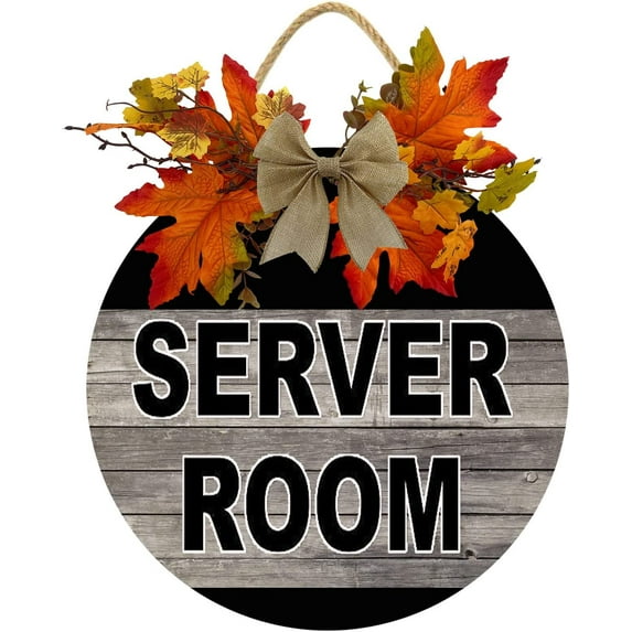 Eveokoki 12" Server Room Sign for Front Door Farmhouse Wooden Door ...