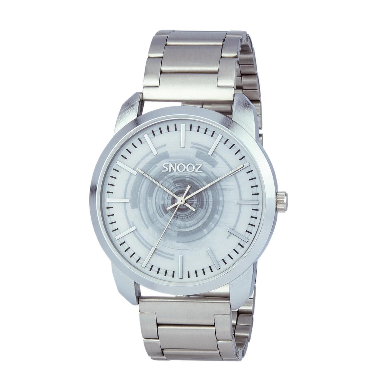 WATCH SNOOZ STAINLESS STEEL GRAY SILVER UNISEX - MEN AND WOMEN SAA0043 ...