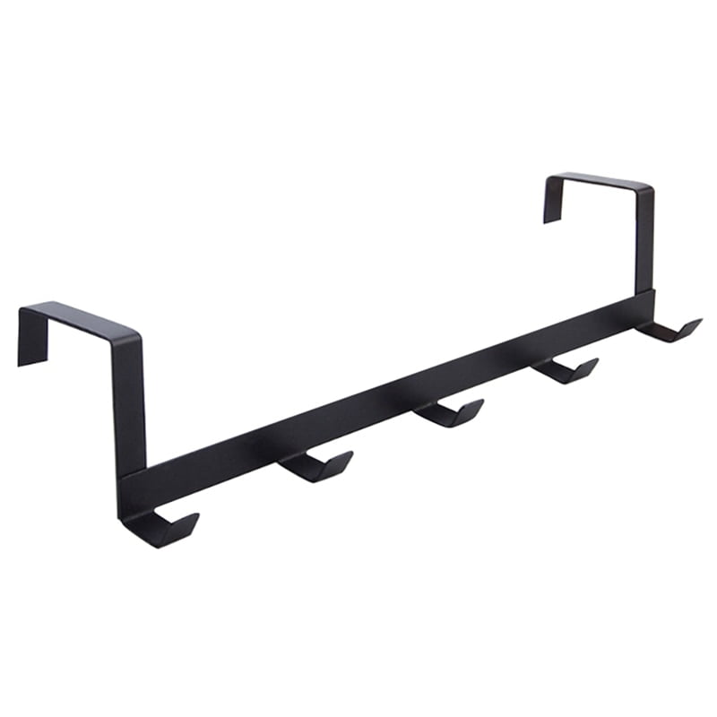 Over The Door 5-Hook Rack, Wall Mounted Coat Rack，Door Clothes Hanger ...