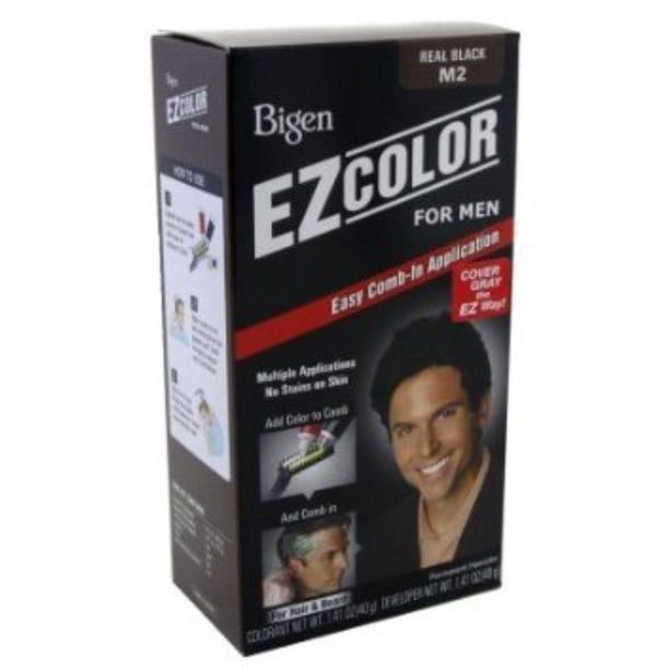 Bigen Ez Color For Men, Real Black 1 ea (Pack of 2) - Walmart.com