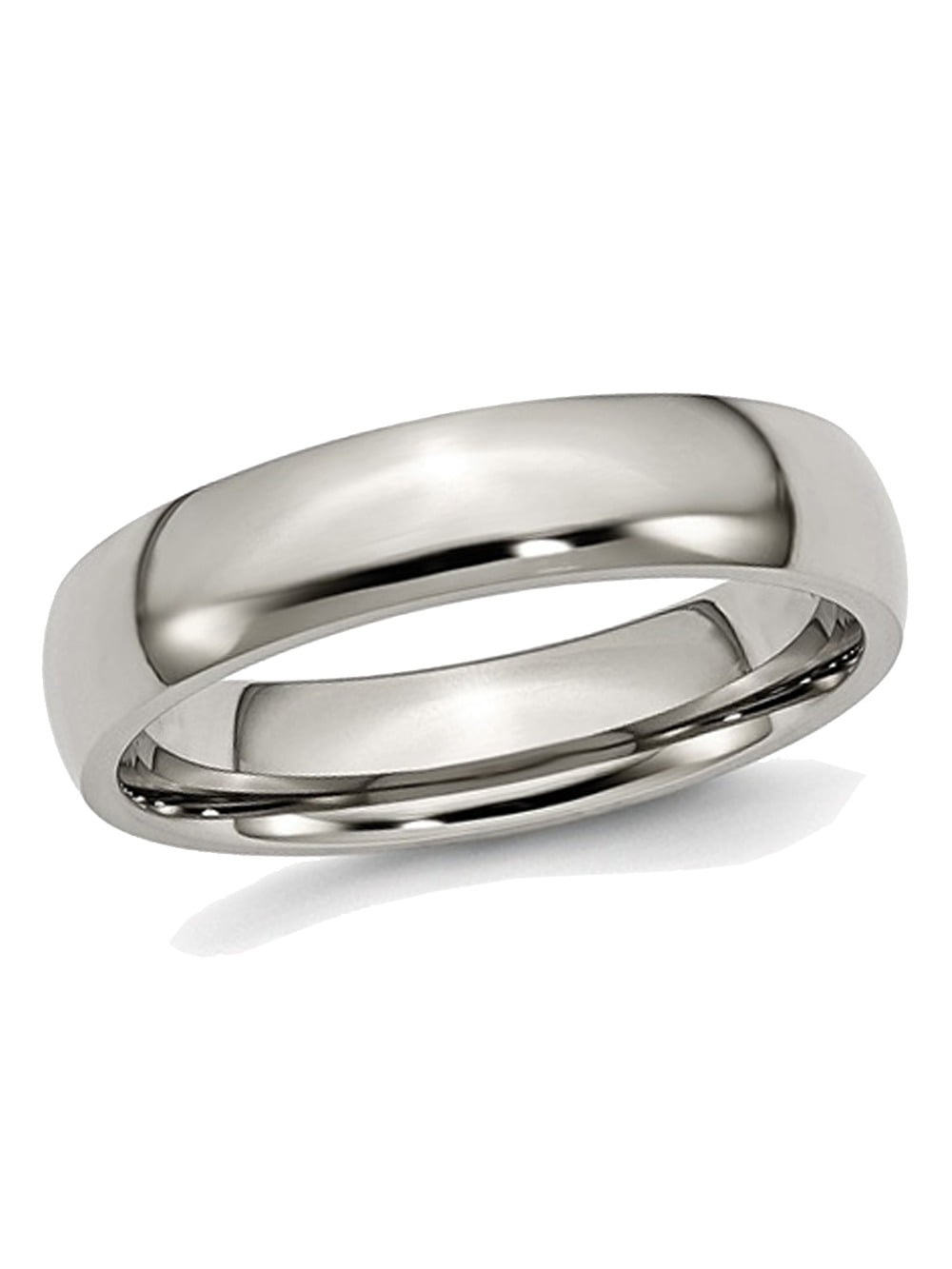 Mens Chisel Titanium 5mm Polished Wedding Band Ring - Walmart.com