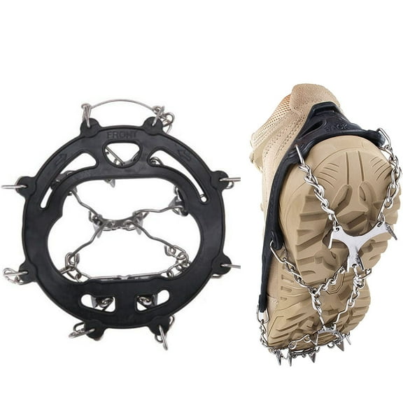 OROOTL Ice Cleats Walk Traction Cleats Crampons for Hiking Boots Snow ...