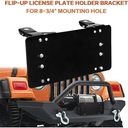 Flip-Up Winch Roller Fairlead 8 3/4 inch License Plate Holder Stainless ...