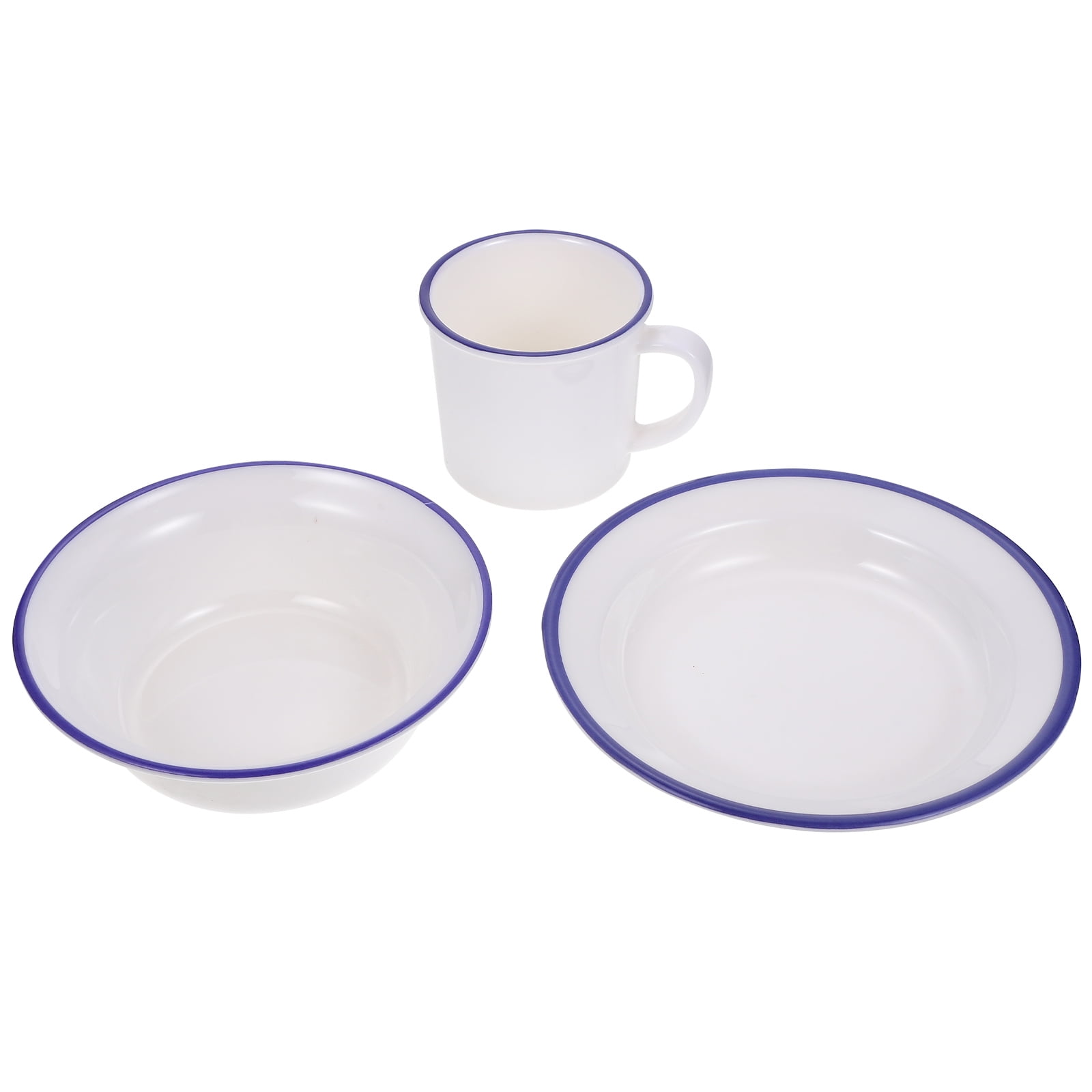 Click here for Shisuyan Creative Dinner Plate Bowl Cup Kit In Whi... prices