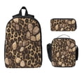 3pcs Casual Daypack 17 Inch Backpack Set Bookbag+Pencil Case+Lunch Bag ...