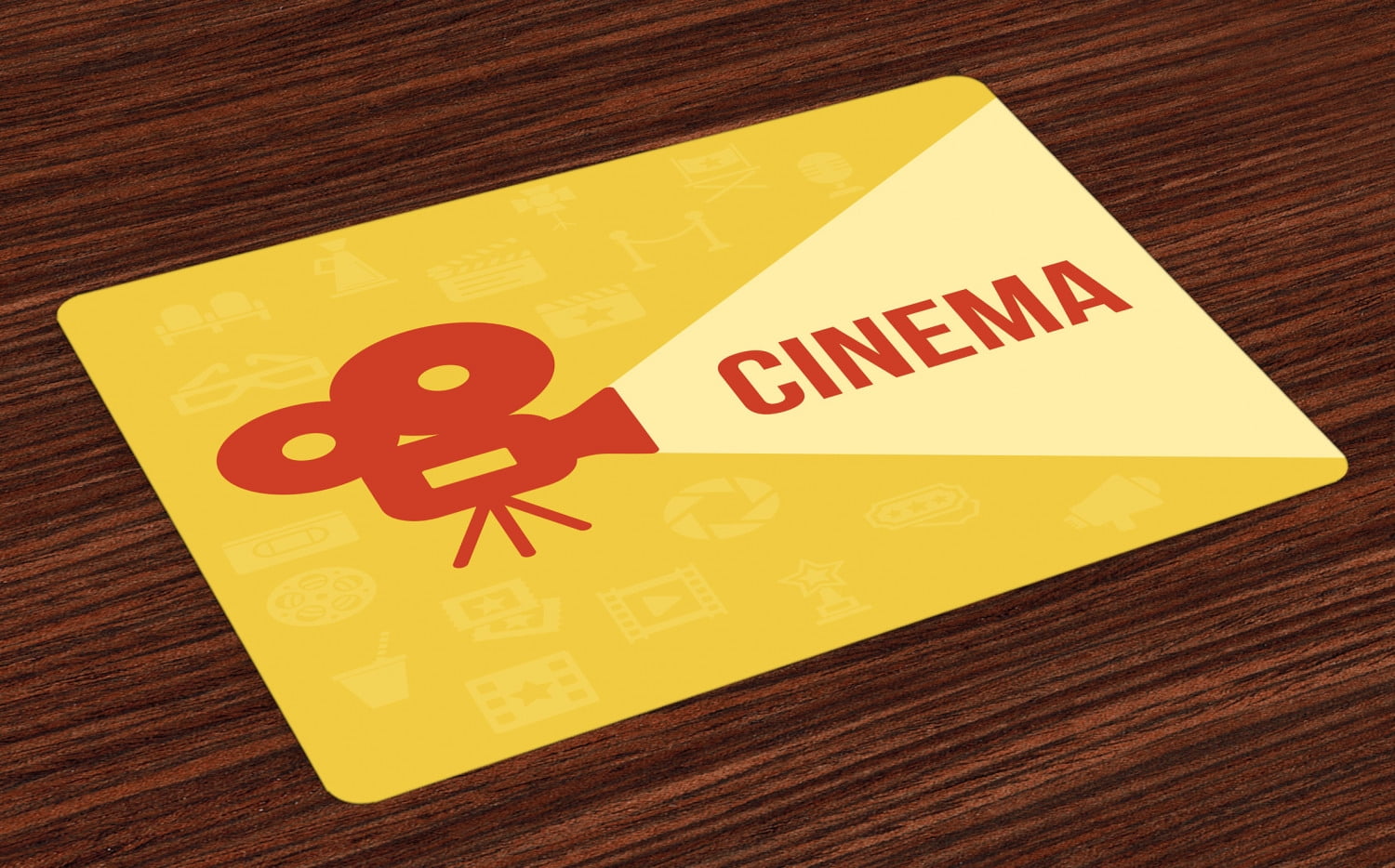 Ambesonne Movie Theater Place Mats Set of 4, Projector Design, Standard ...