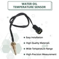 Temperature Sensor Water Coolant Oil Temp Sensor for 1/8 PT Gauge Link ...