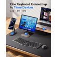 MoKo Foldable Bluetooth Keyboard, Ergonomic Keyboard with Bluetooth ...