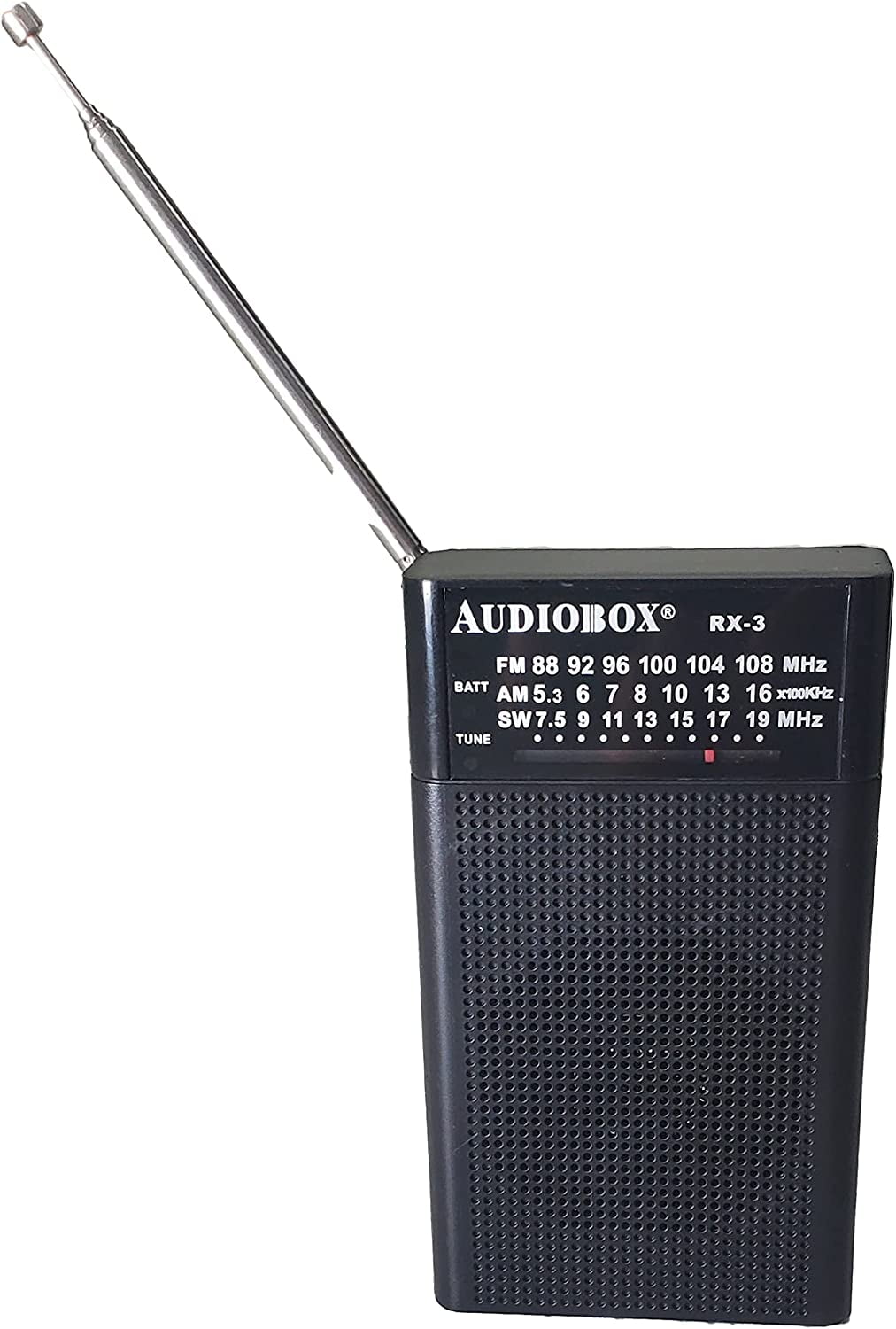 Audiobox Portable Radio | AM/FM, 2AA Battery Operated for Indoor ...