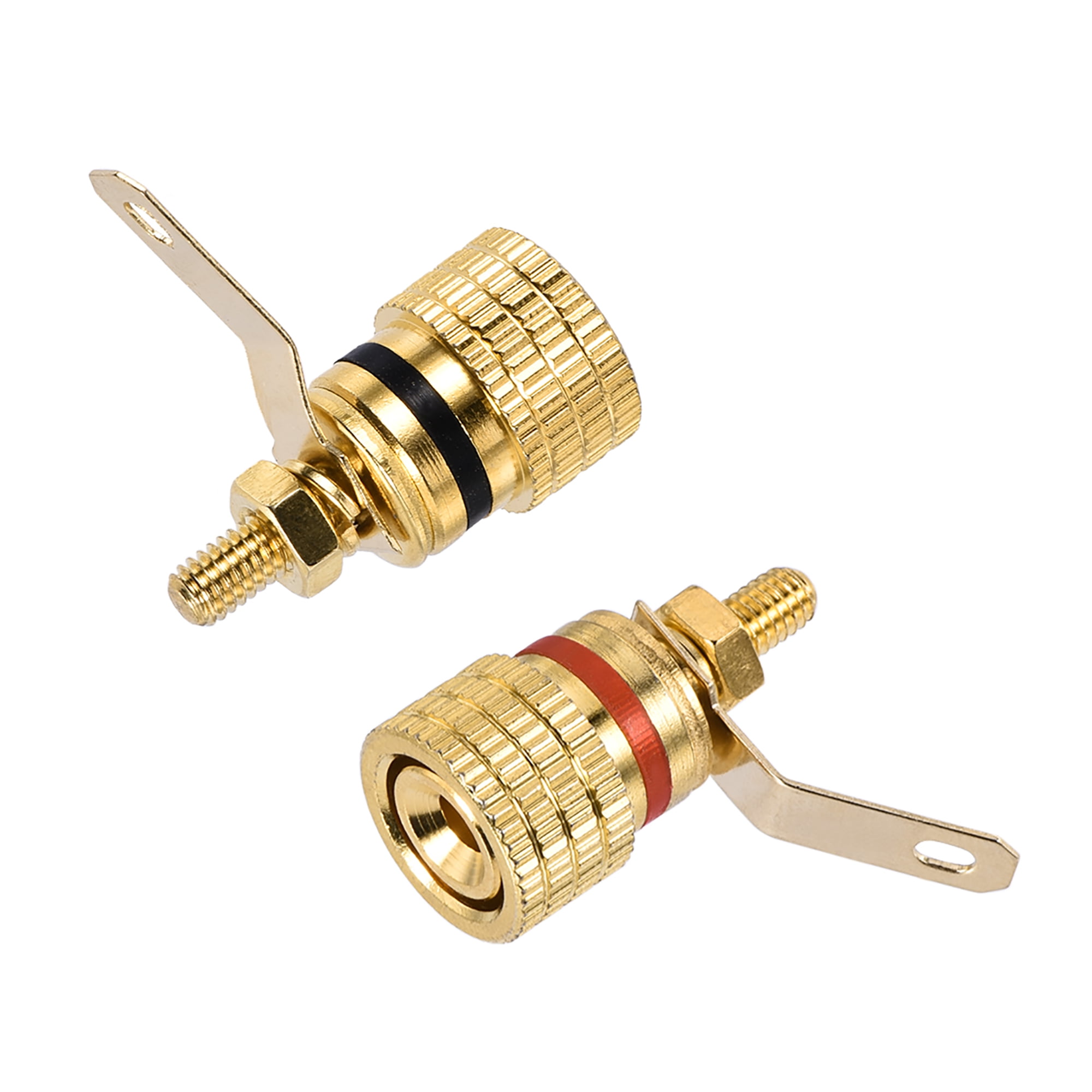 Push Release Speaker Connector Uxcell 6-Way Spring Speaker Terminal ...