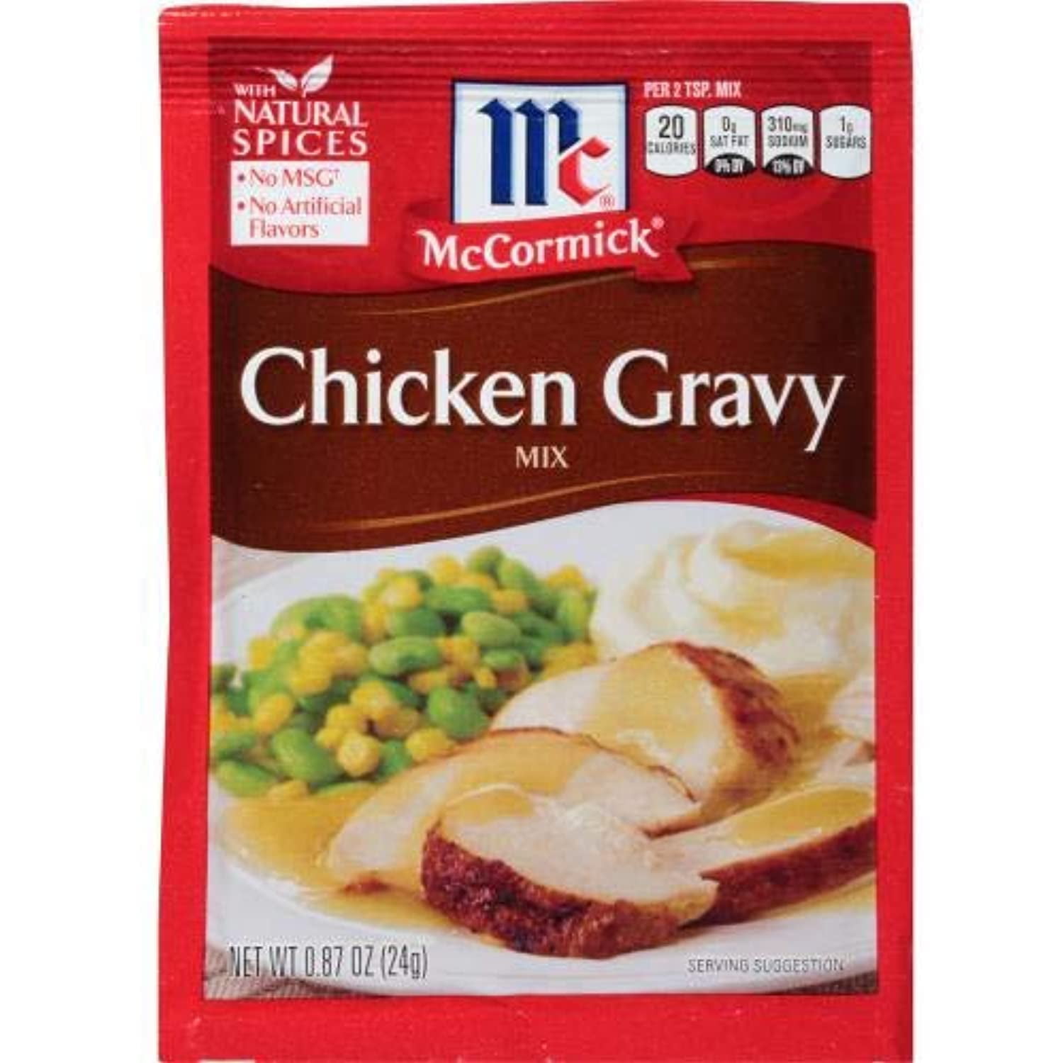 Mccormick Chicken Gravy Mix (Pack Of 4) .87 Oz Packets - Walmart.com